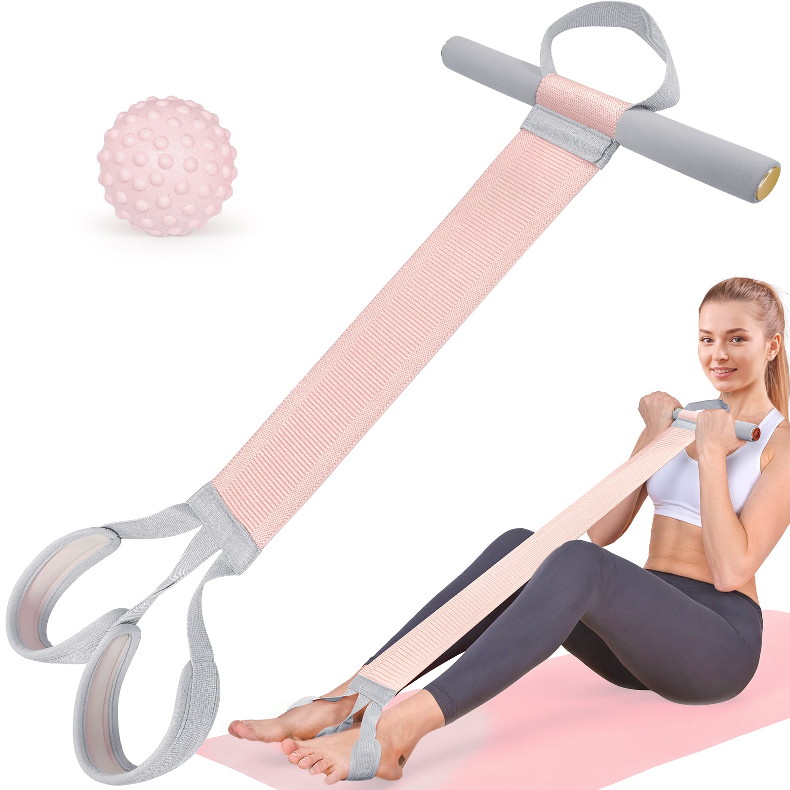 Moman Resistance Band,120lb Full-Body Excercise Band with Handles for