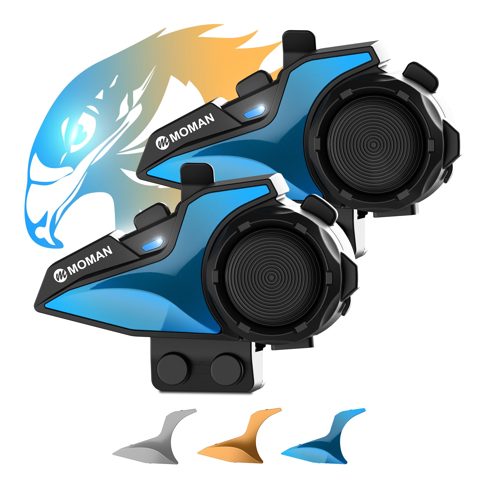 Bluetooth Intercom with Audio Multitasking Moman H2E | Moman