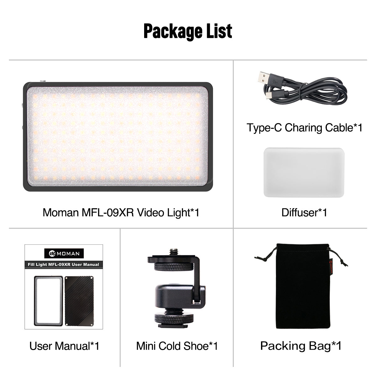 LED Panel Light for Photography Moman MLX-RGB | Moman